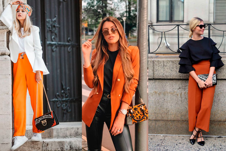 6 formas de combinar el color naranja en tus outfits de otoño - Mujer ...
