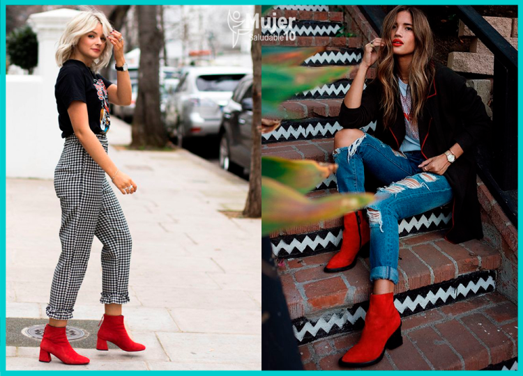 11 ideas de looks con botas rojas para lucir como una fashion girl ...