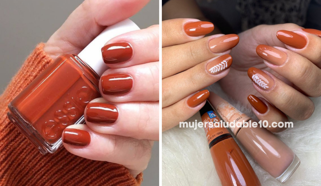 Diseños de uñas color terracota - Mujer saludable 10 | Todo para la ...