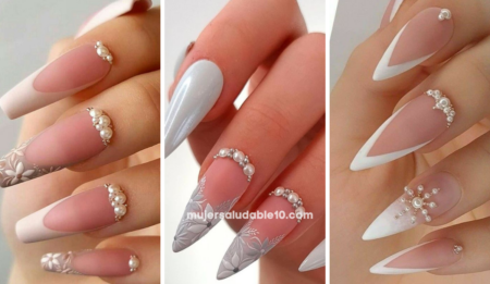 Lindos diseños de uñas con perlas - Mujer saludable 10 | Todo para la ...