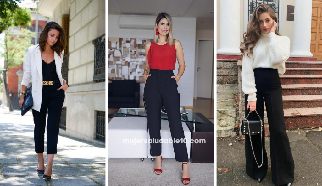 26 outfits con pantalón negro: consejos para combinarlo - Mujer ...