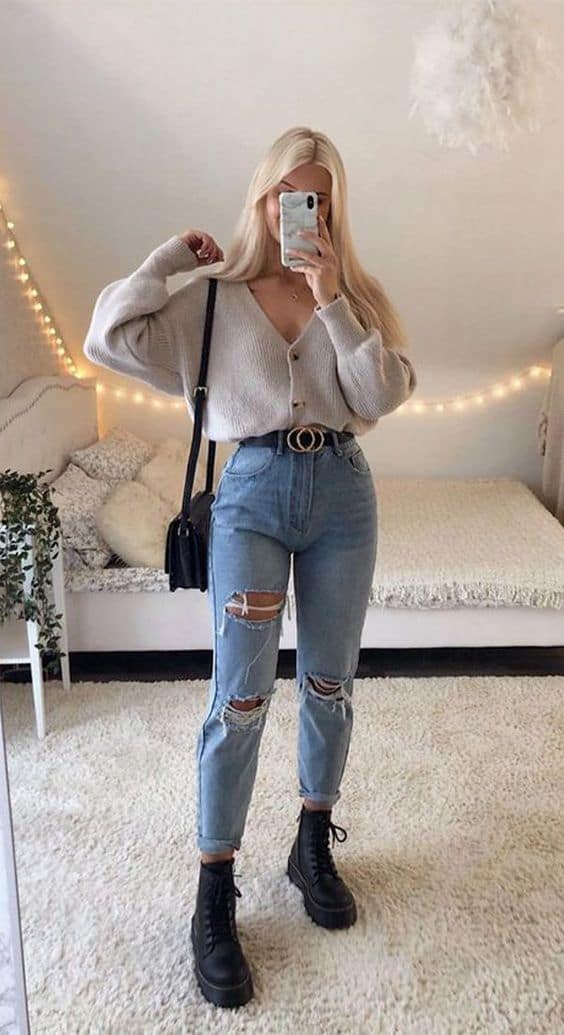 7 looks con jeans que no te pueden faltar para el invierno - Mujer ...