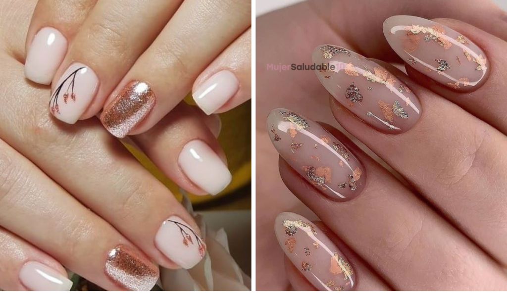 10 diseños de manicuras color oro rosa - Mujer saludable 10 | Todo para ...