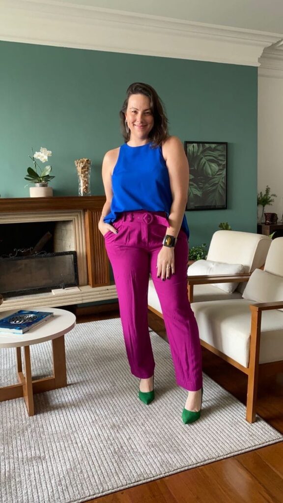 10 formas de combinar un pantalón color magenta - Mujer saludable 10 ...