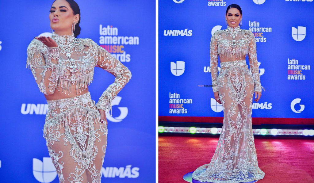 ¡Deslumbrante y radiante! Galilea Montijo conquista LatinAMAs y demuestra que la soltería le ...